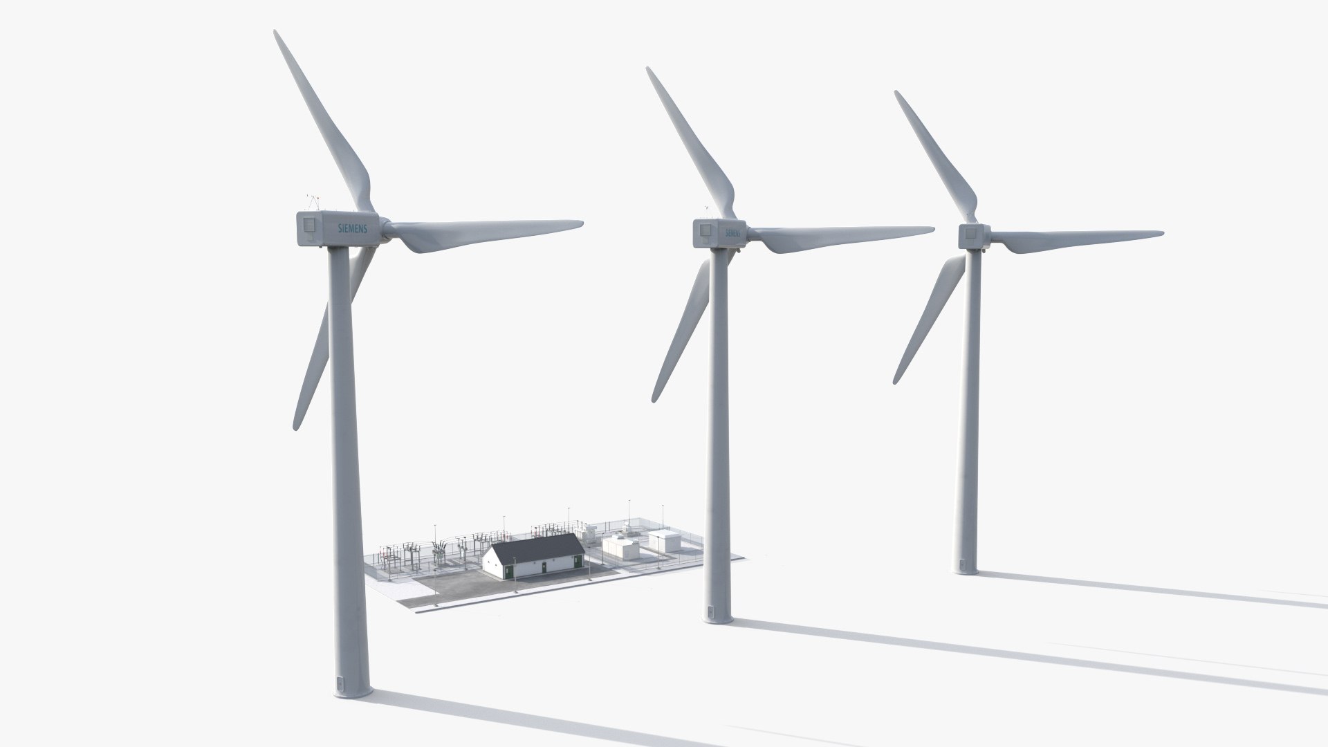 3D Wind Farm Substation - TurboSquid 2290828