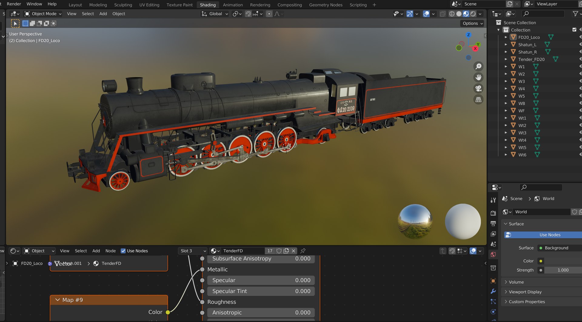 Locomotive FD 20 3D - TurboSquid 2298439