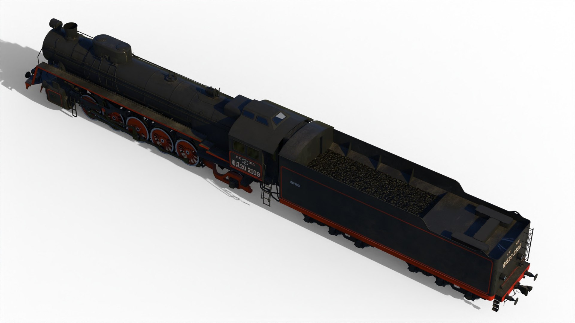 Locomotive FD 20 3D - TurboSquid 2298439