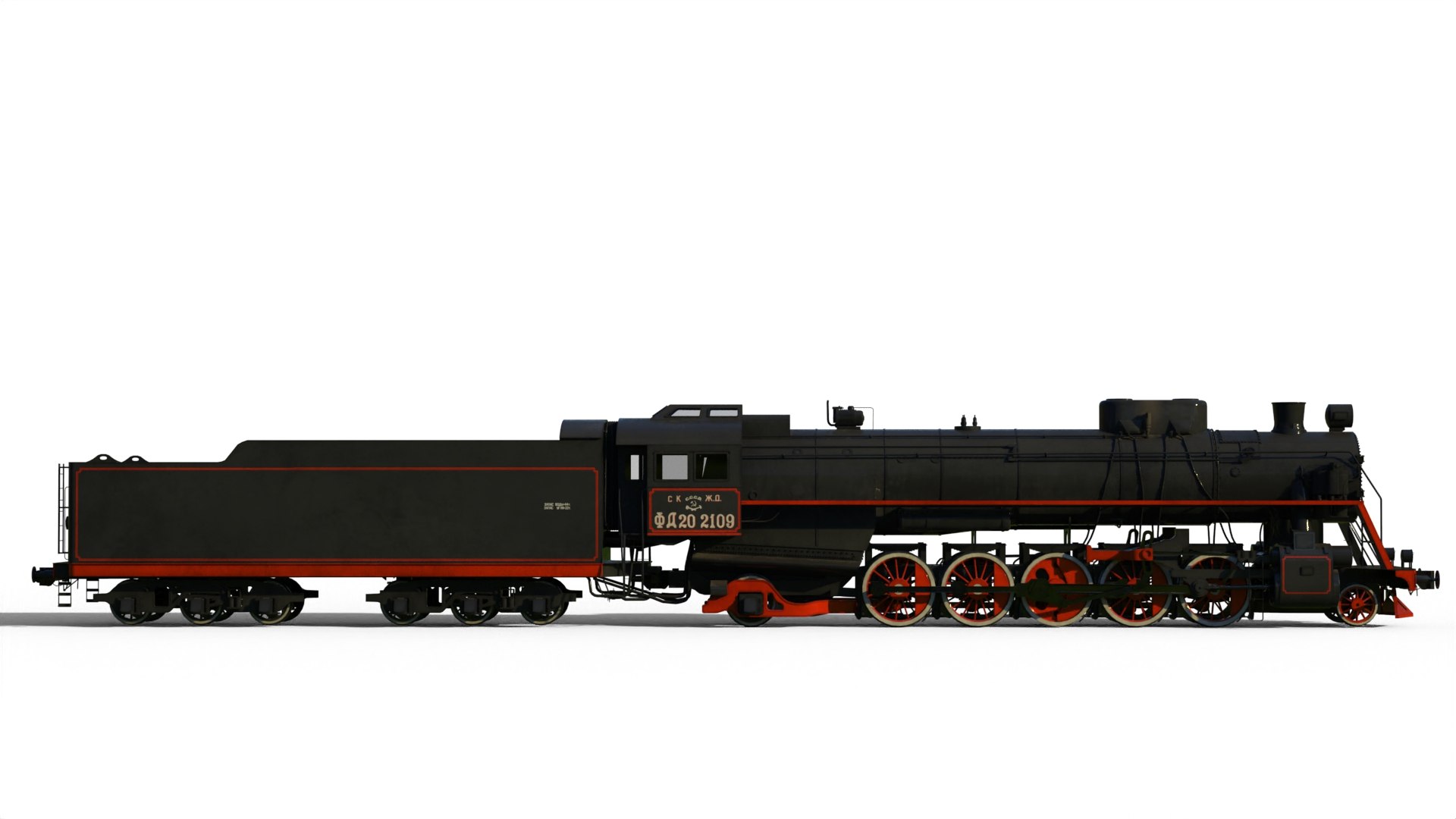 Locomotive FD 20 3D - TurboSquid 2298439