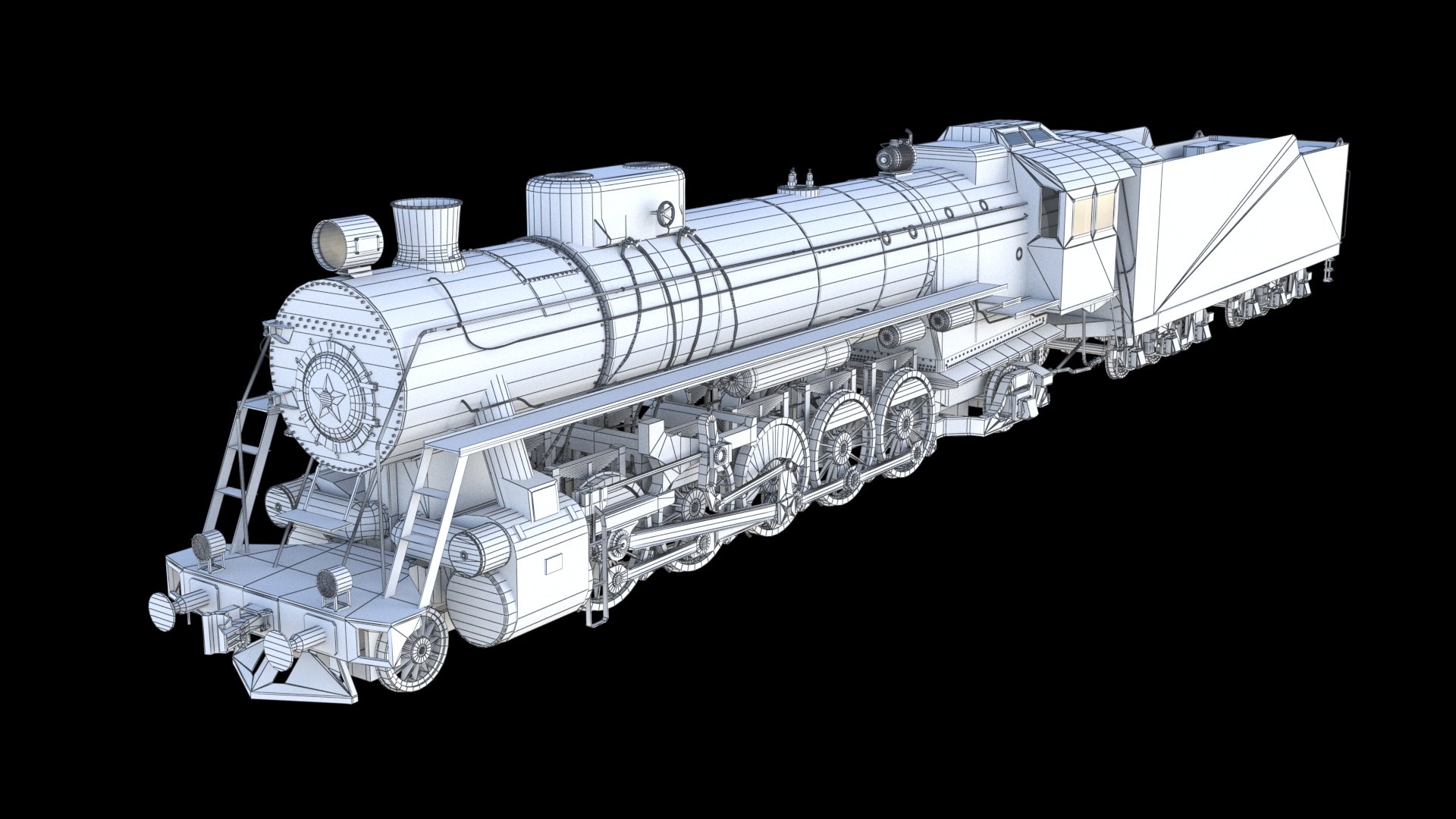 Locomotive FD 20 3D - TurboSquid 2298439