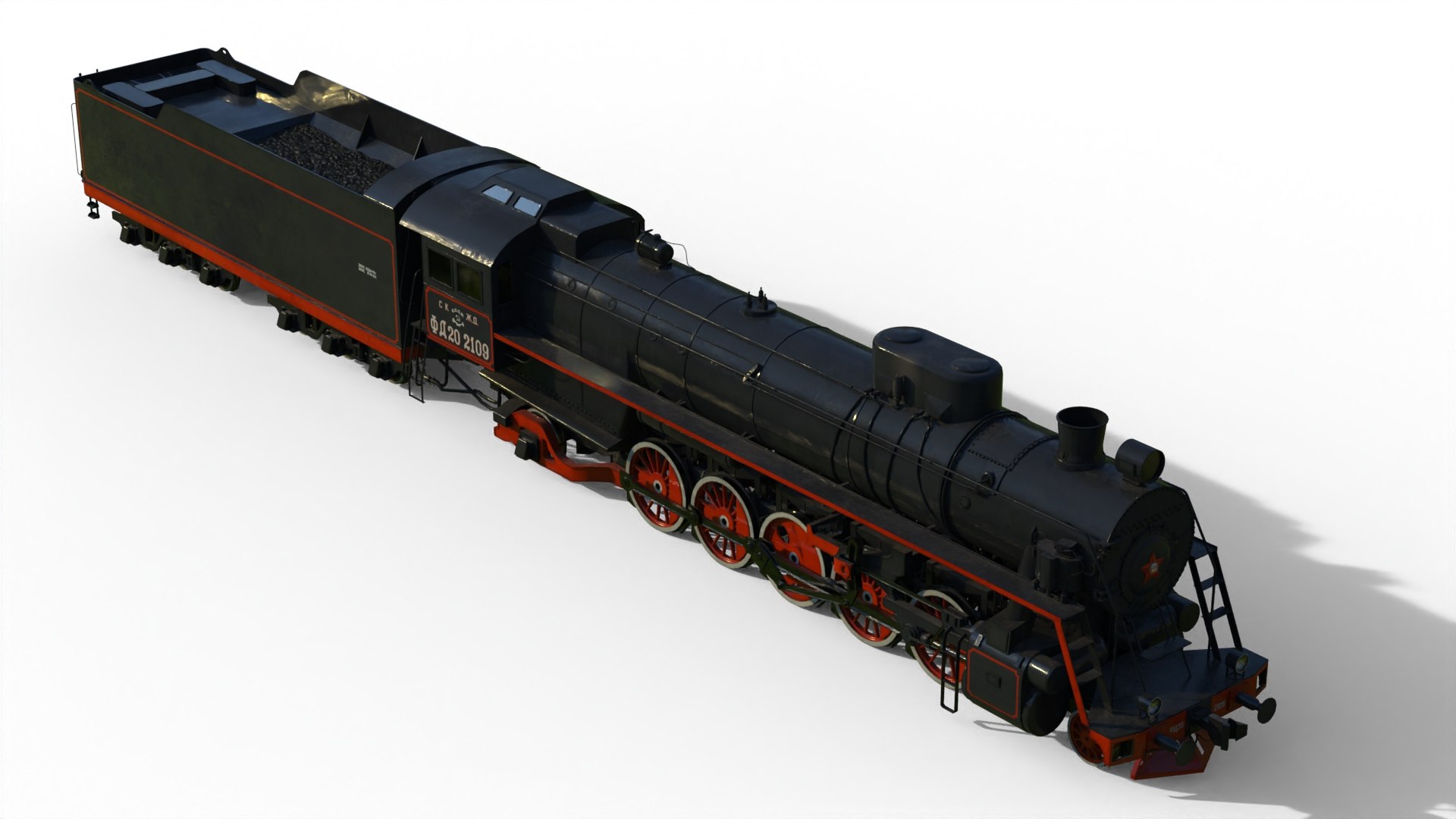 Locomotive FD 20 3D - TurboSquid 2298439