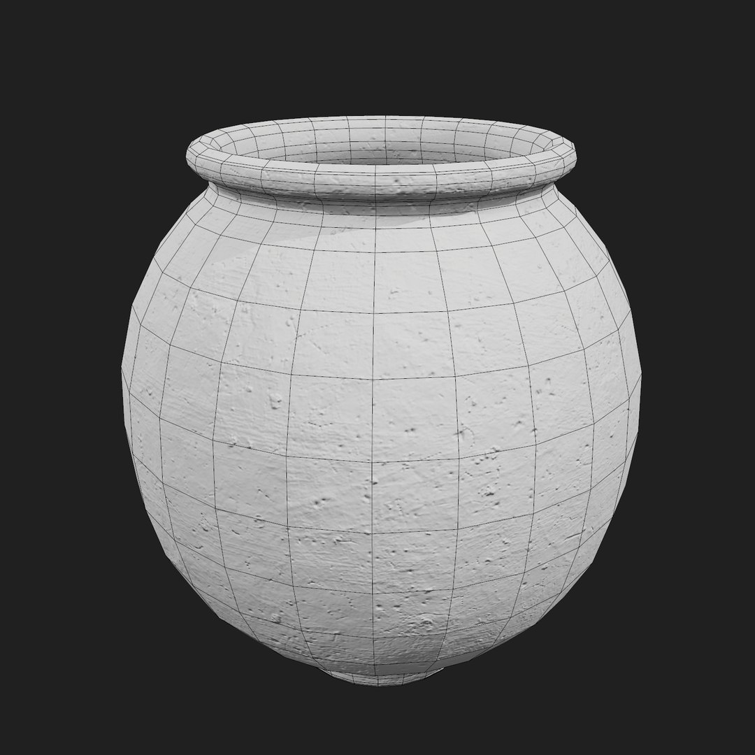 Clay Pot 3D - TurboSquid 1374256