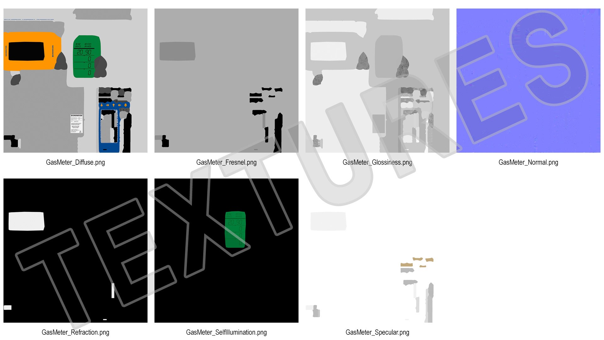 Crowcon Gasmaster Gas Detection Control Panel 3D model - TurboSquid 1945444