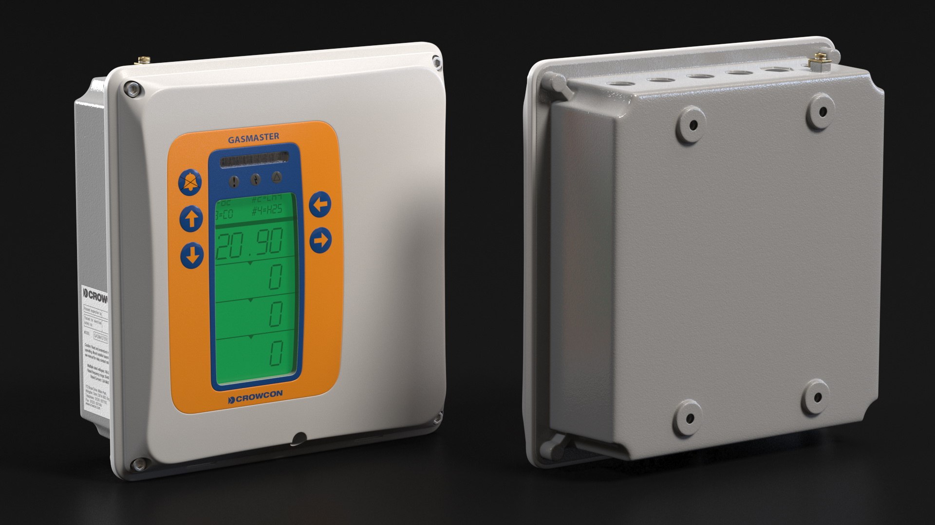 Crowcon Gasmaster Gas Detection Control Panel 3D Model - TurboSquid 1945444