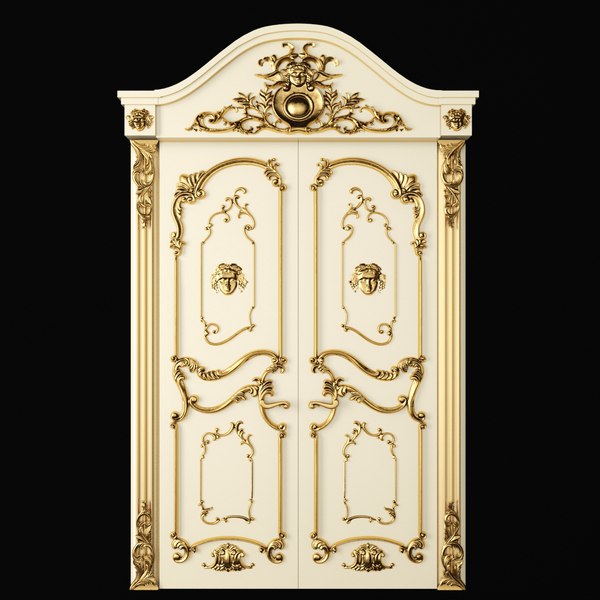 3D classic door luxury - TurboSquid 1167855