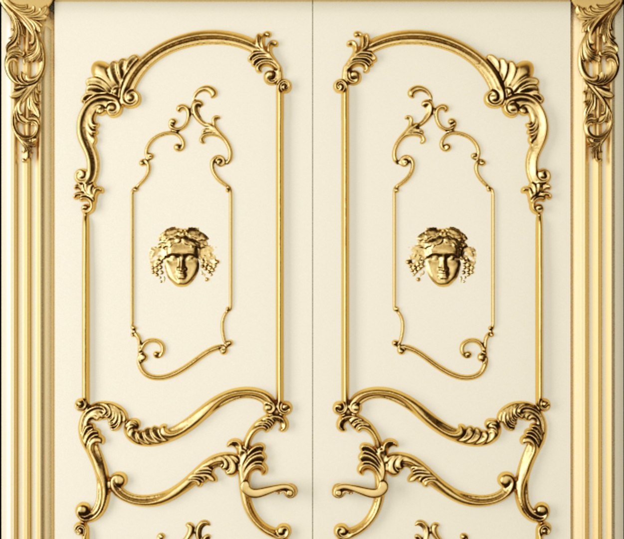 3D classic door luxury - TurboSquid 1167855