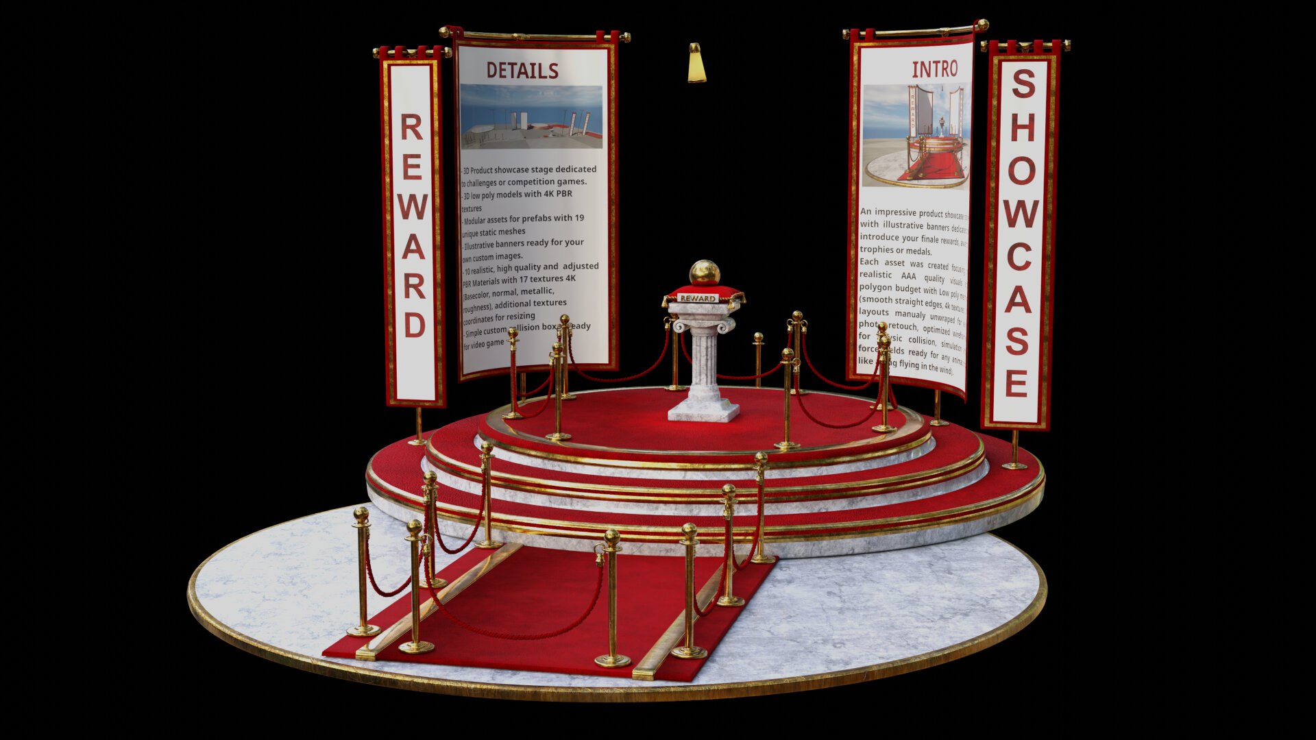 3D Reward Showcase - TurboSquid 2159280