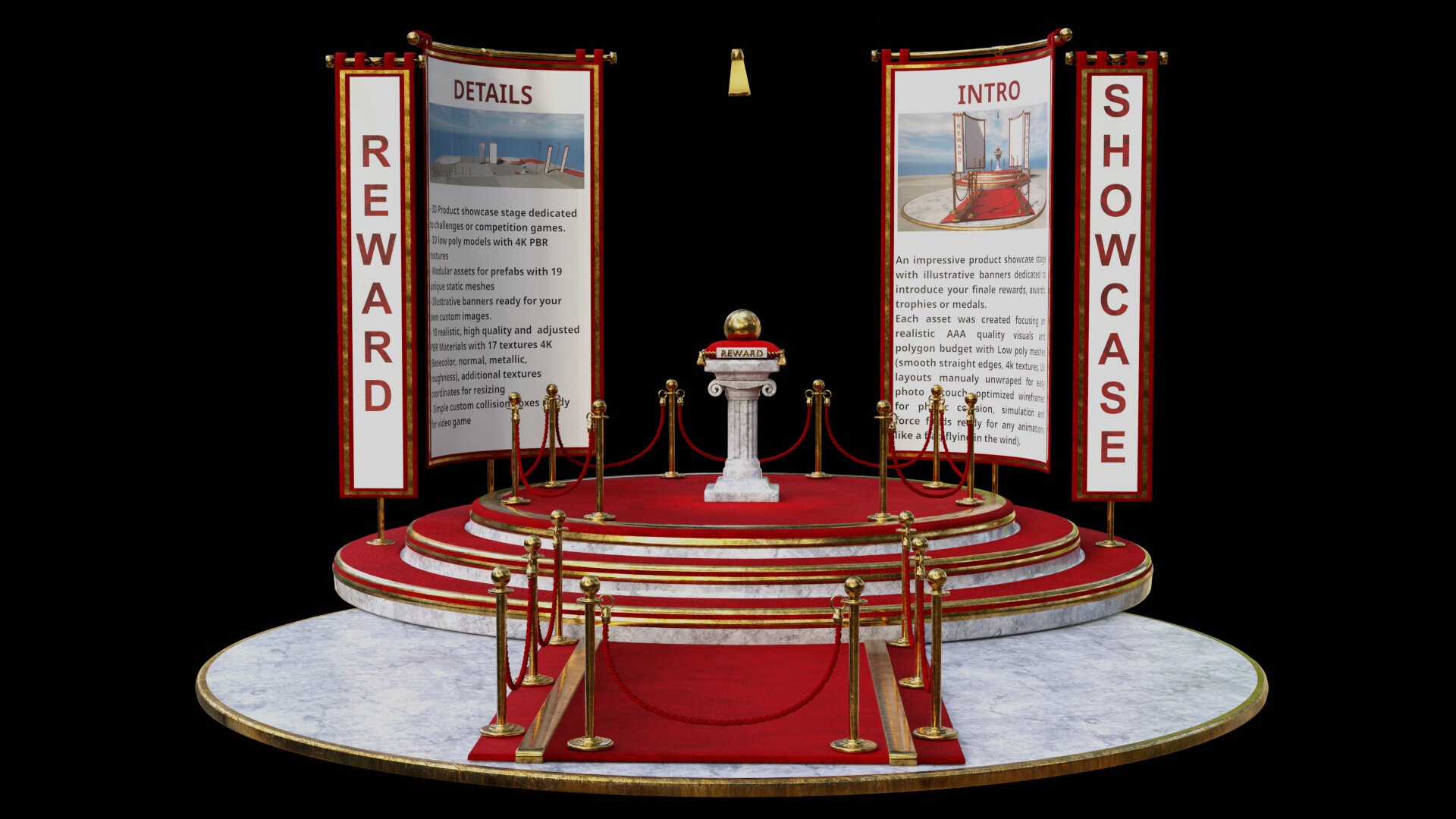 3D Reward Showcase - TurboSquid 2159280