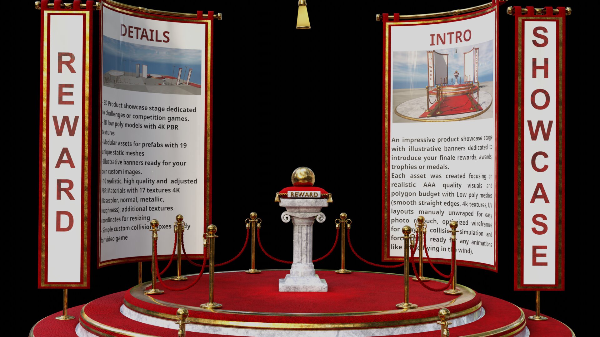 3D Reward Showcase - TurboSquid 2159280