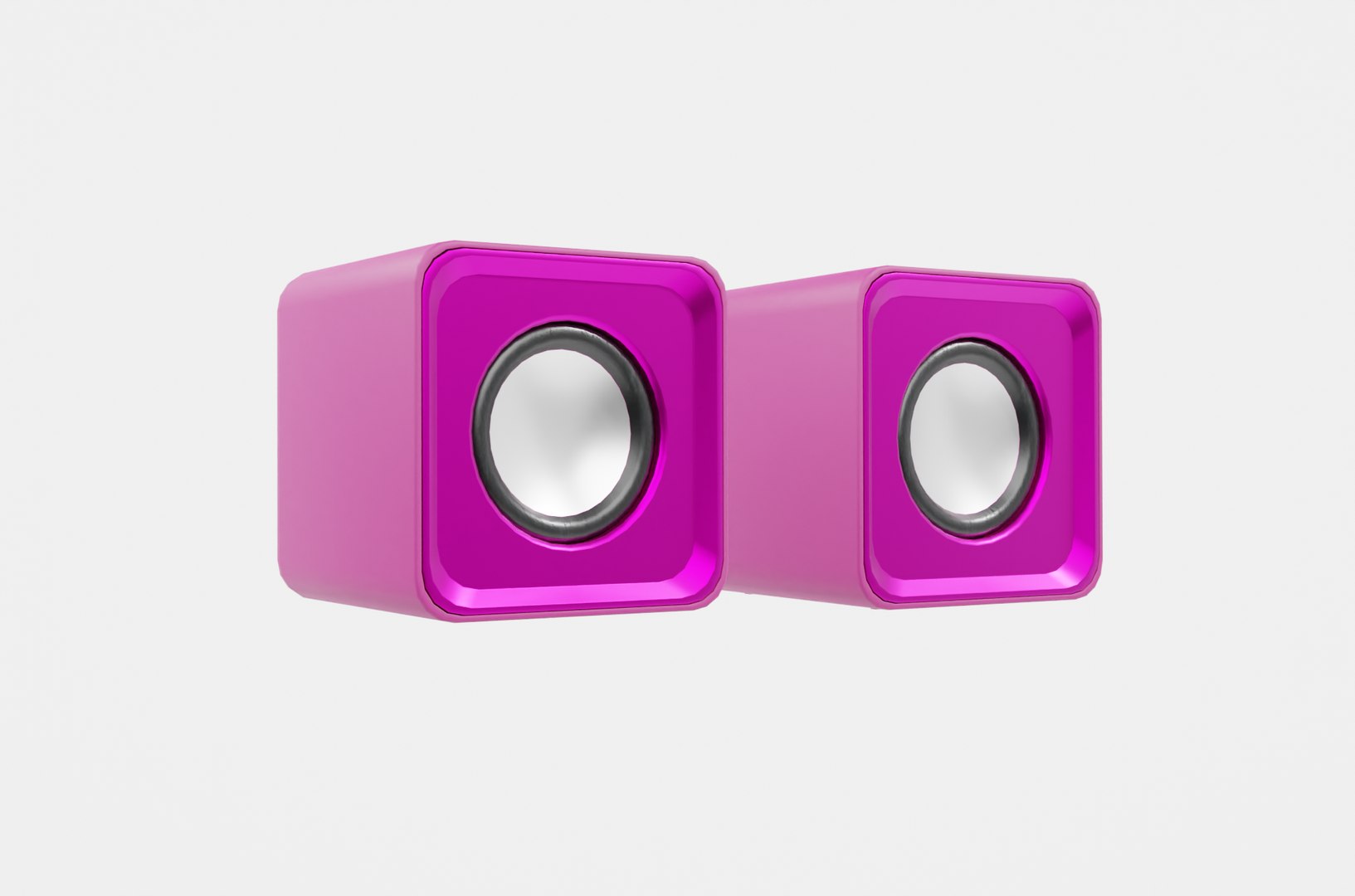3D Speaker Logitech PC Pink - TurboSquid 2021948