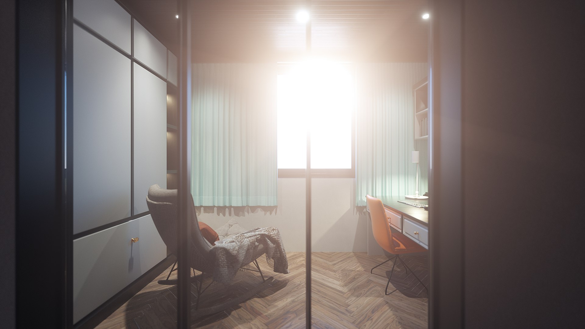 3D Balcony Reading Space Model - TurboSquid 2020401