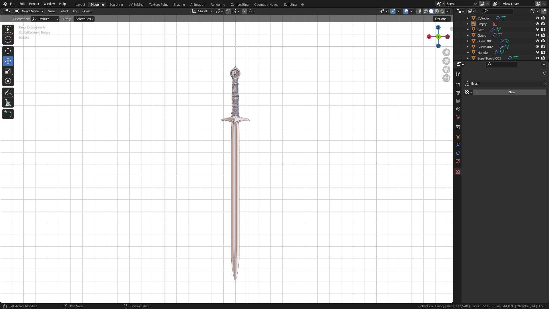 modelo 3d Glimmer Blade - Espada de fantasía 3D - TurboSquid 2150621