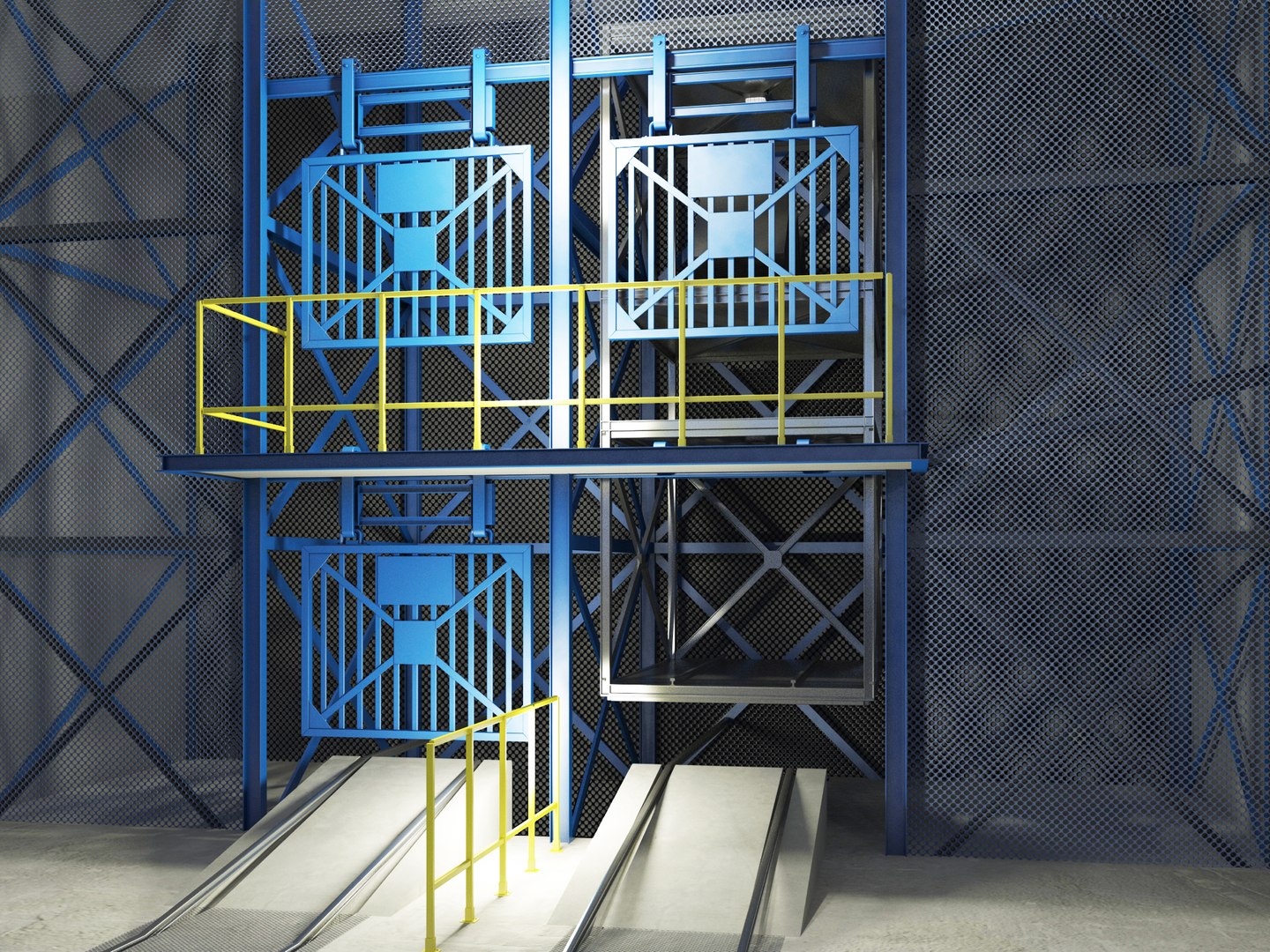 Underground Elevator 3d Max
