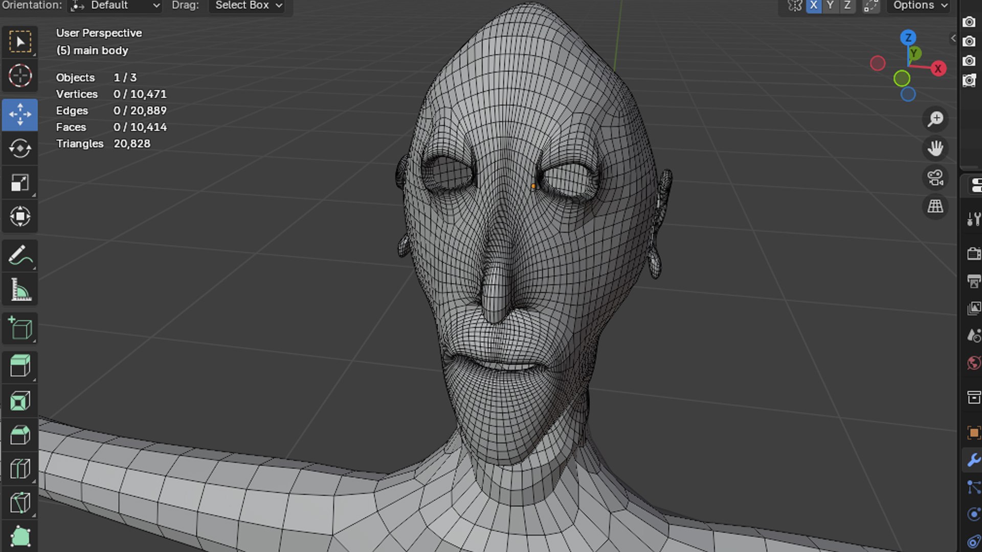 Thin Old Man Low Poly 3D Model - TurboSquid 2344565