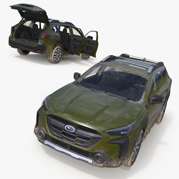 modelo 3d Subaru Outback 2025 Verde Sucio, Preparado para Cinema 4D ...