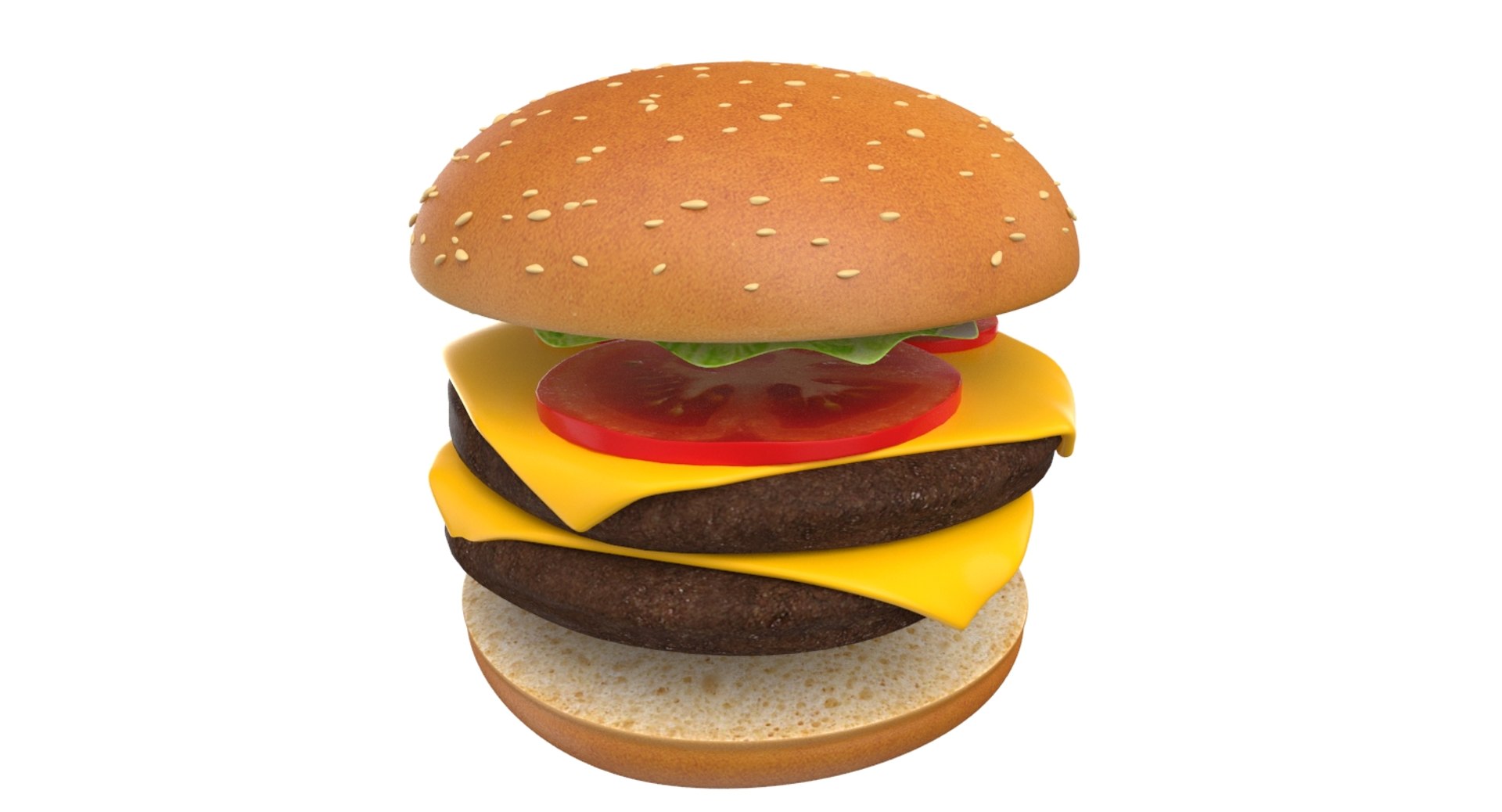 3D Real Burger Model - TurboSquid 1553655