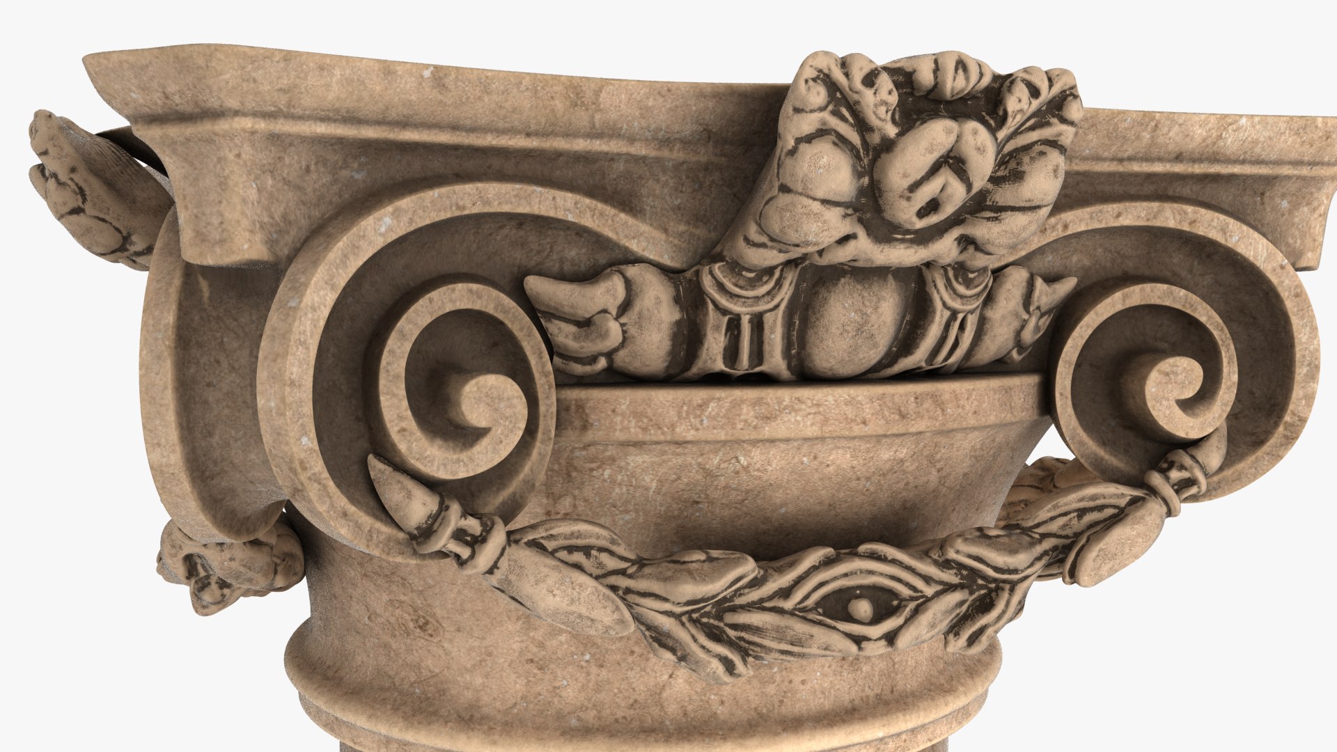 Roman Baroque Collumn 3D Model - TurboSquid 1492224