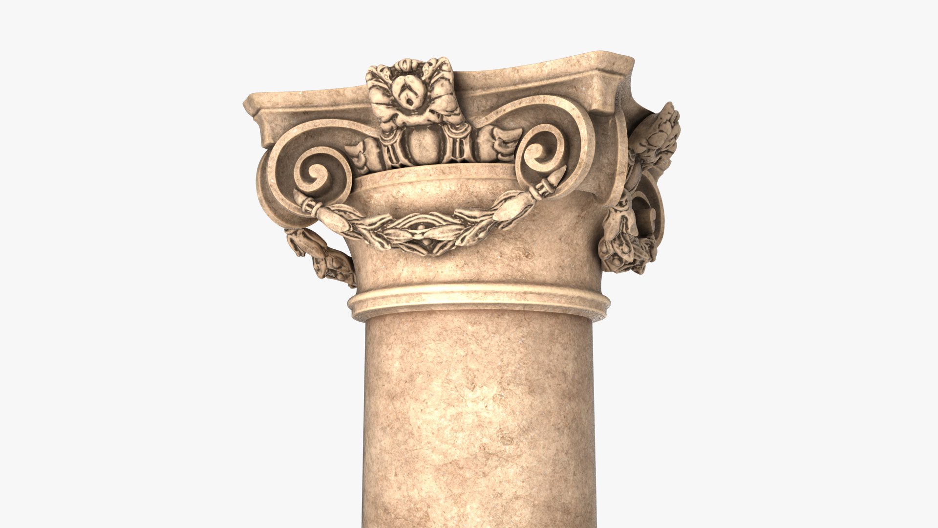 Roman Baroque Collumn 3D Model - TurboSquid 1492224