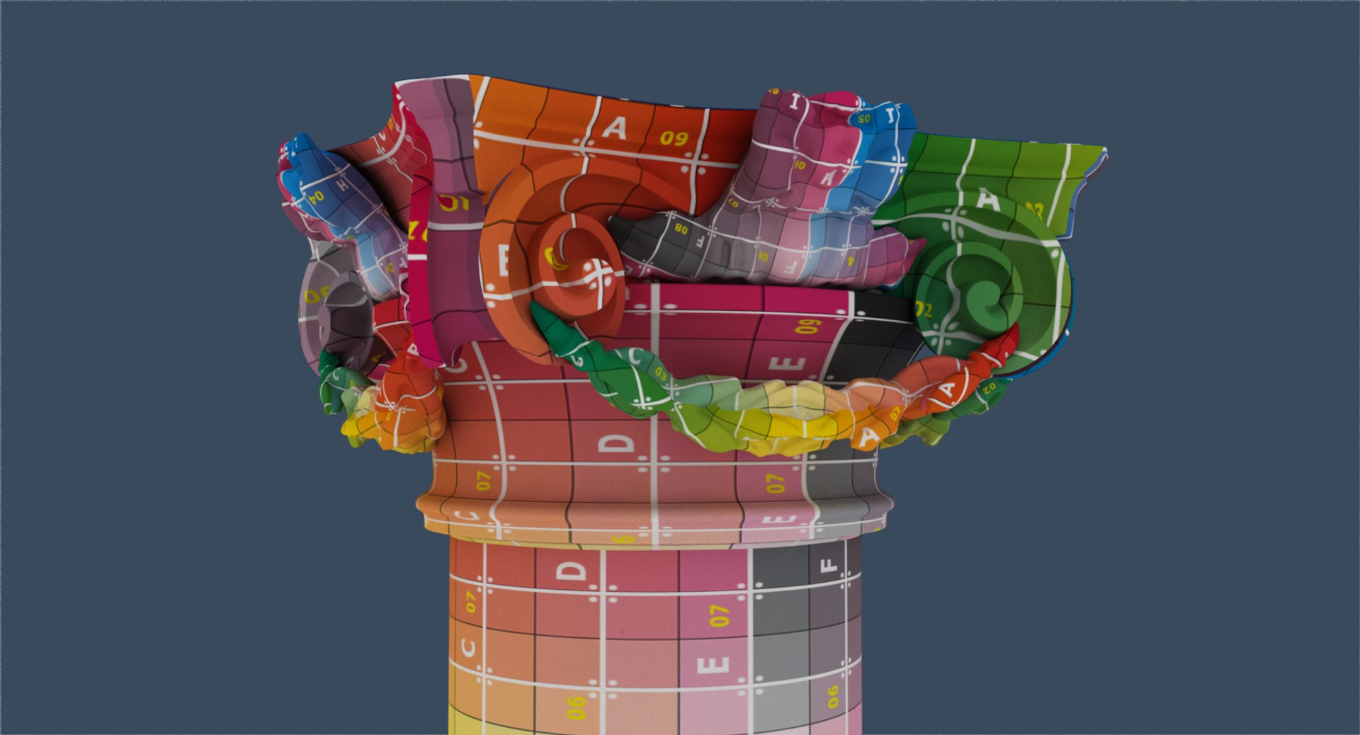 Roman Baroque Collumn 3D Model - TurboSquid 1492224