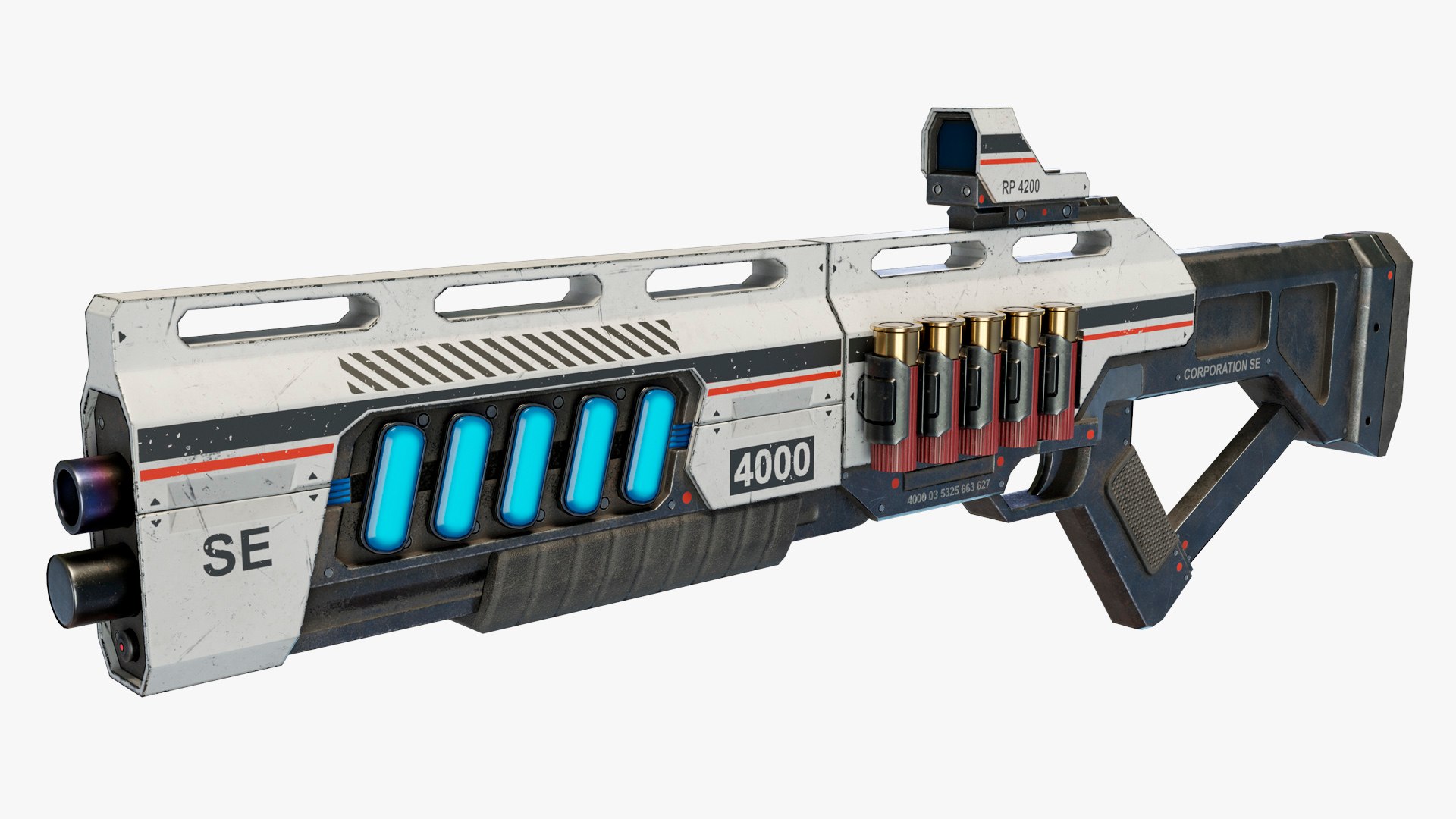 3D Sci Fi Shotgun - TurboSquid 2328418