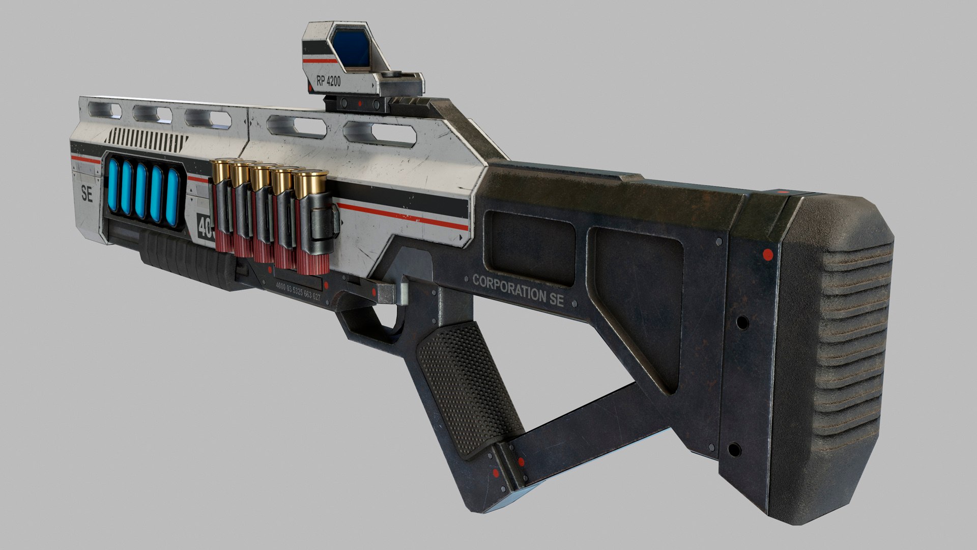 3D Sci Fi Shotgun - TurboSquid 2328418