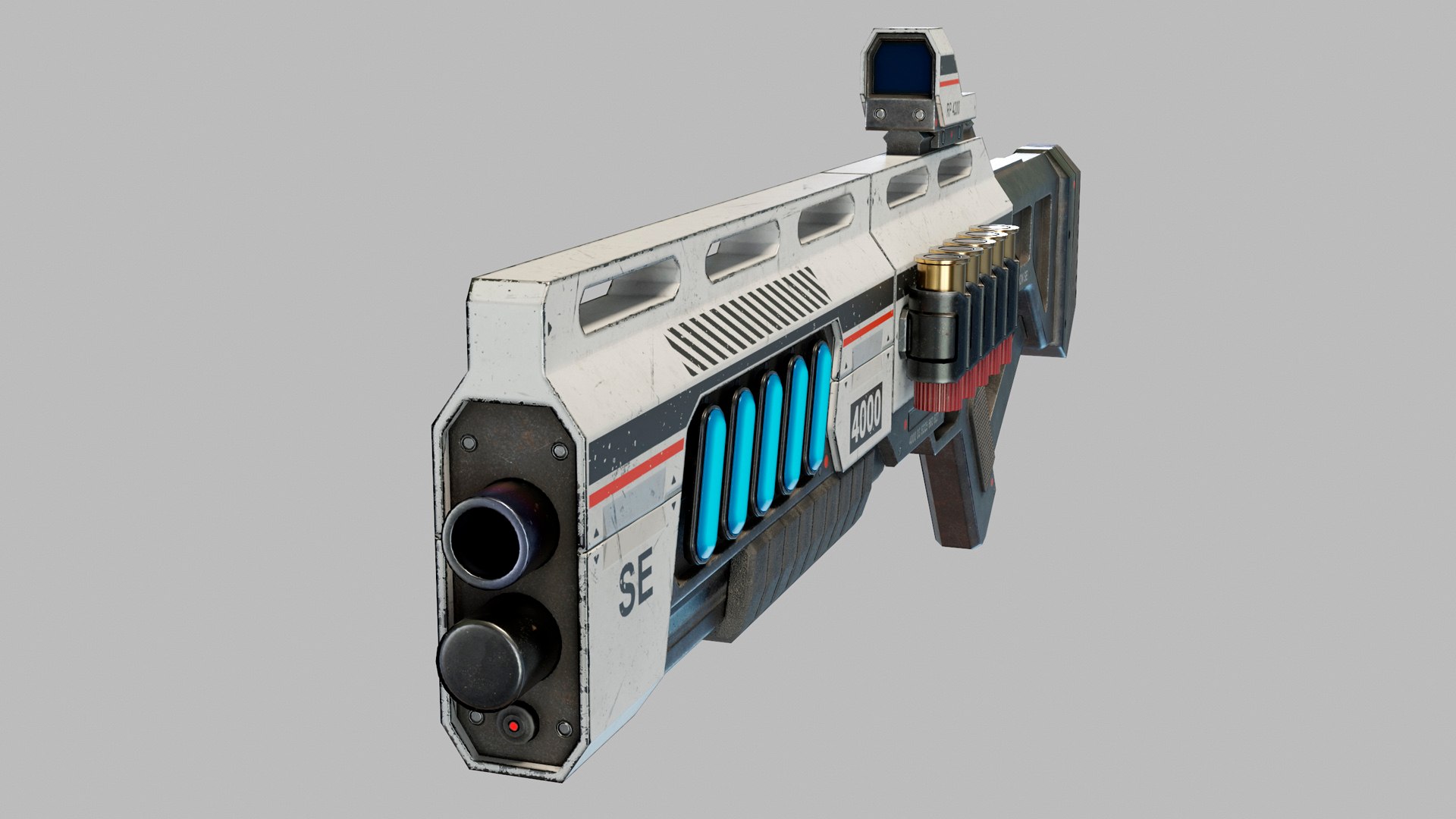 3D Sci Fi Shotgun - TurboSquid 2328418