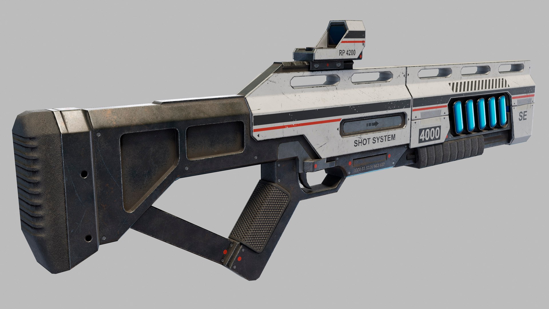 3D Sci Fi Shotgun - TurboSquid 2328418