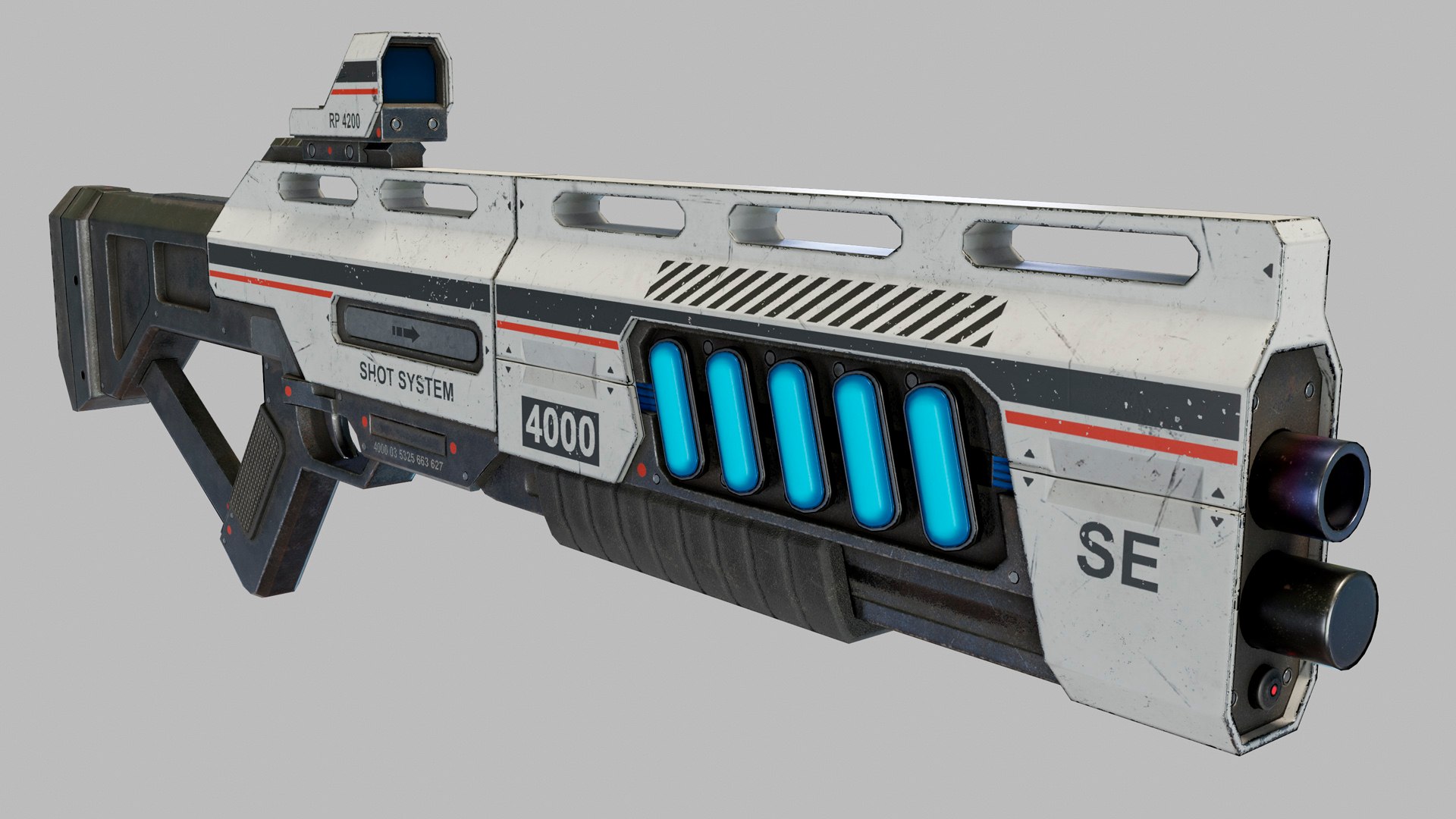 3D Sci Fi Shotgun - TurboSquid 2328418