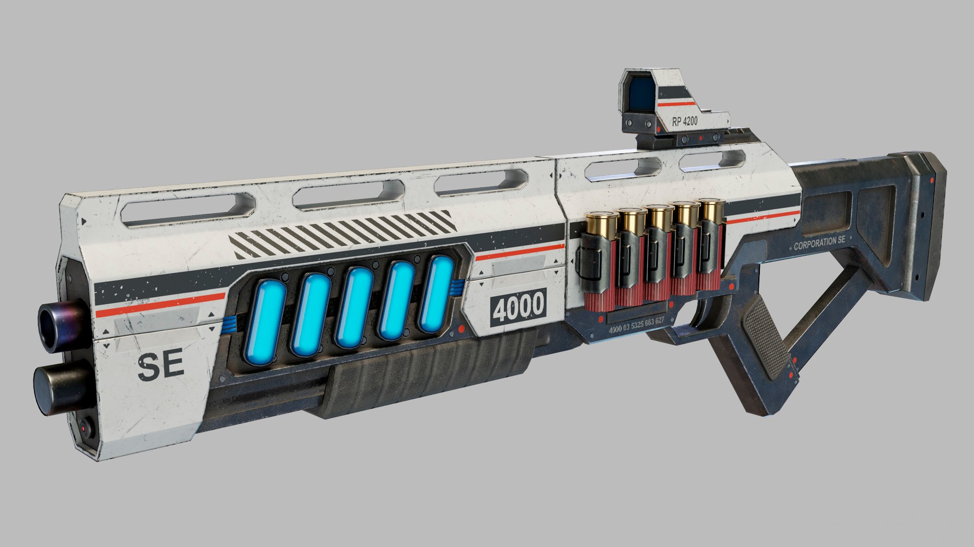 3D Sci Fi Shotgun - TurboSquid 2328418