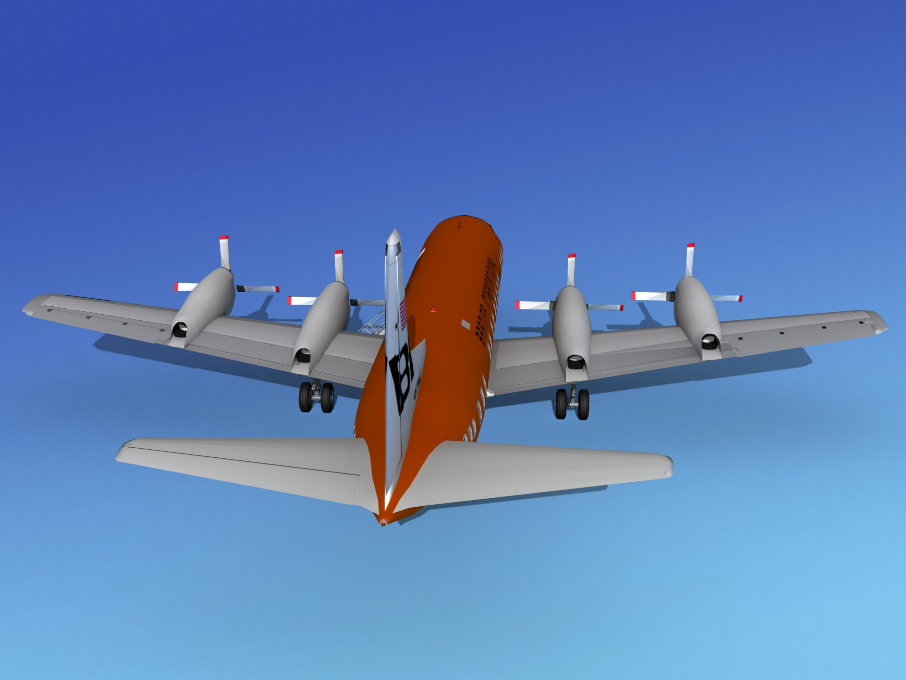 propellers electra lockheed 3d model