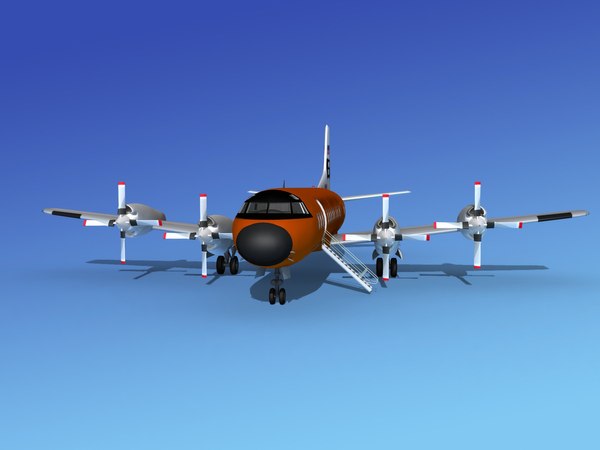 propellers electra lockheed 3d model
