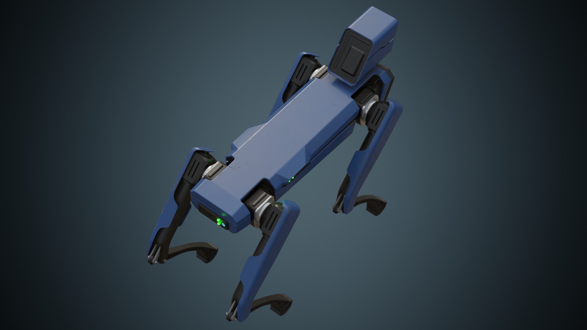 Robot Dog 1B 3D Model - TurboSquid 2189197