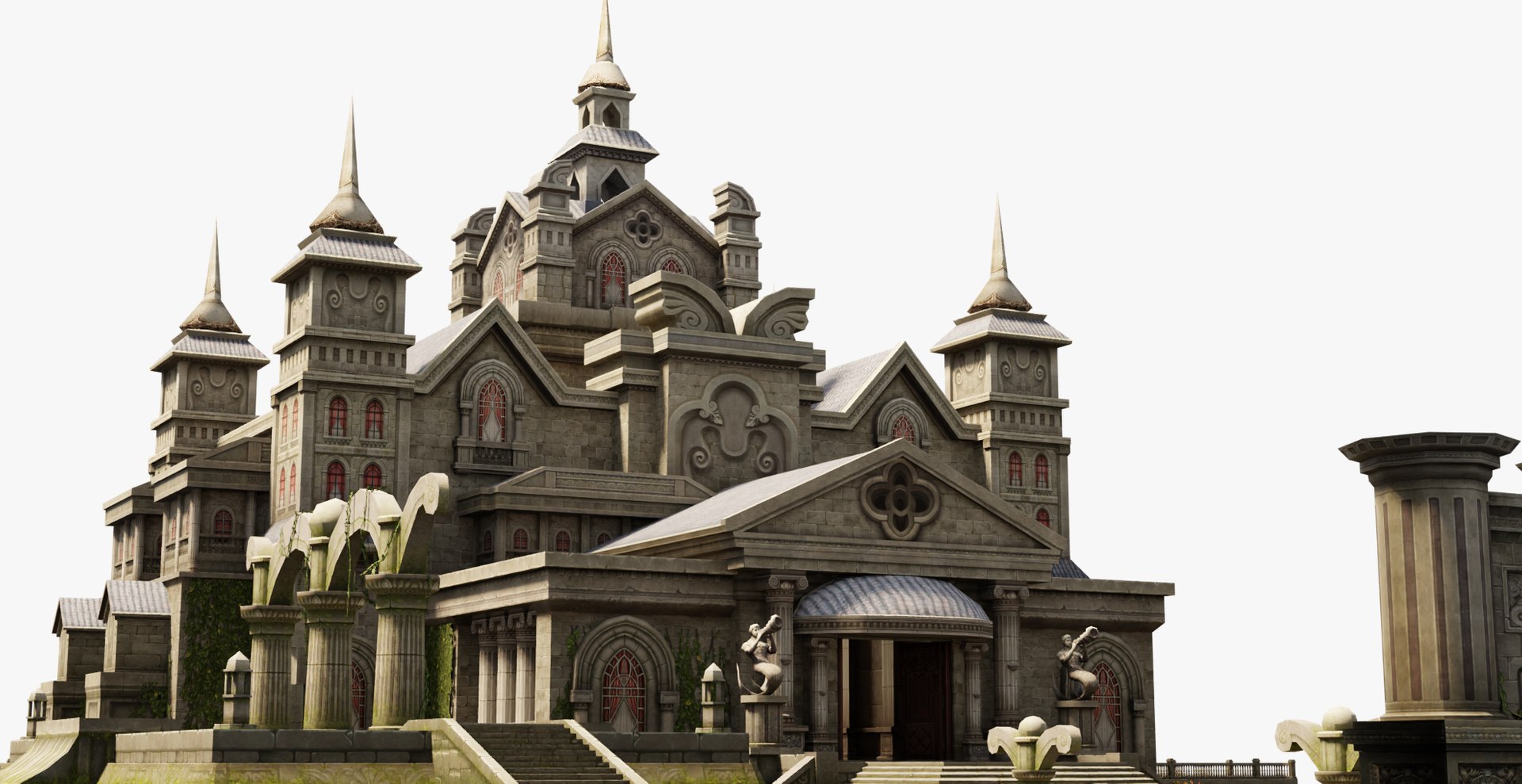 3D Medieval Castle Building Architercture Model - TurboSquid 2175950