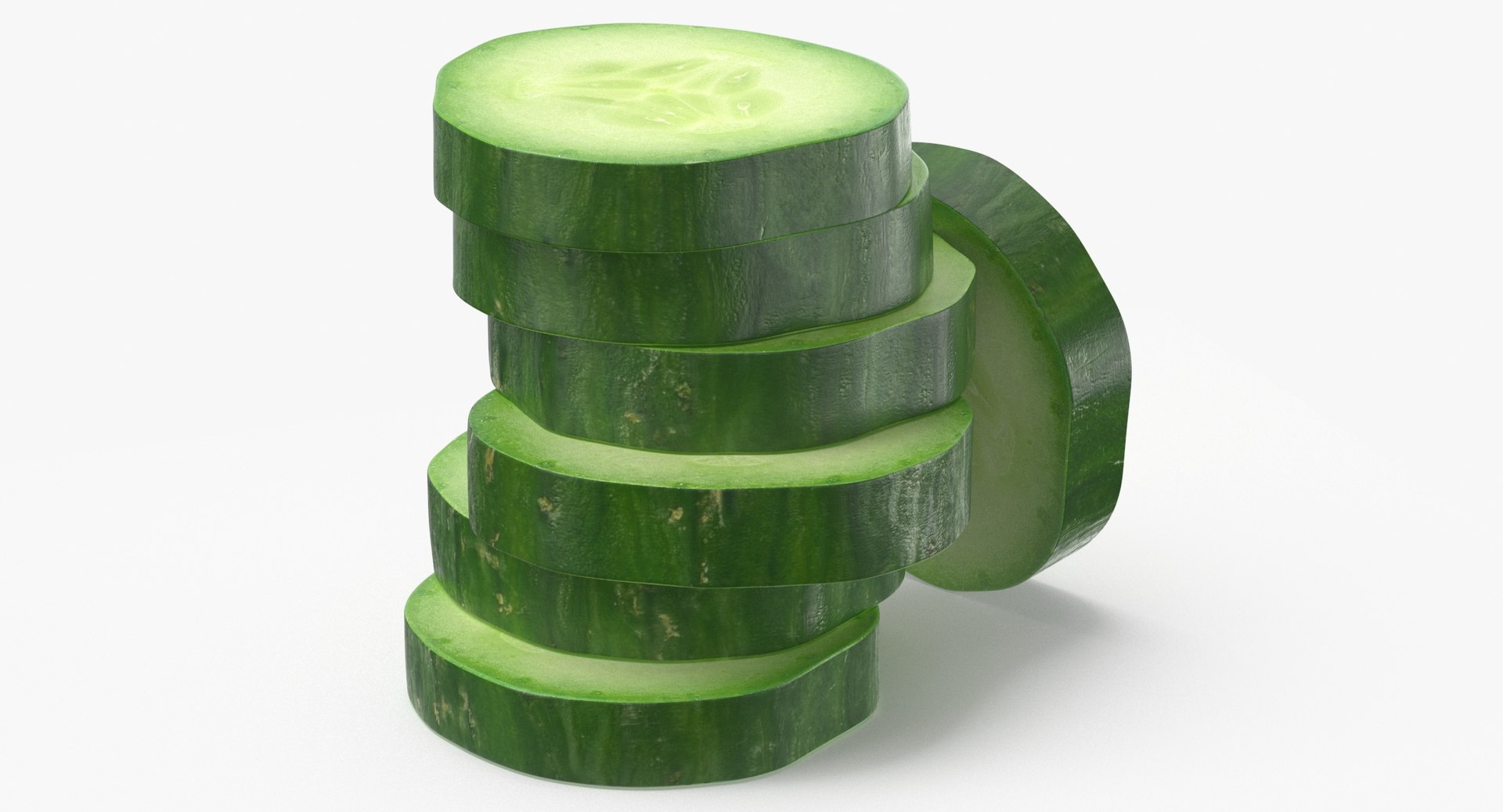 Prop 17 Cucumber Slices Type 02 Model - TurboSquid 2146761