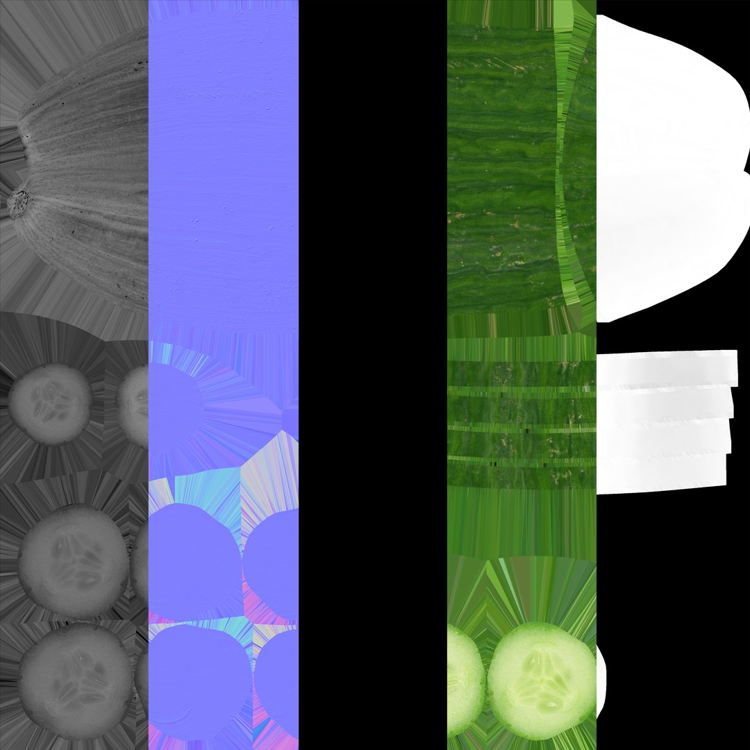 Prop 17 Cucumber Slices Type 02 Model - TurboSquid 2146761