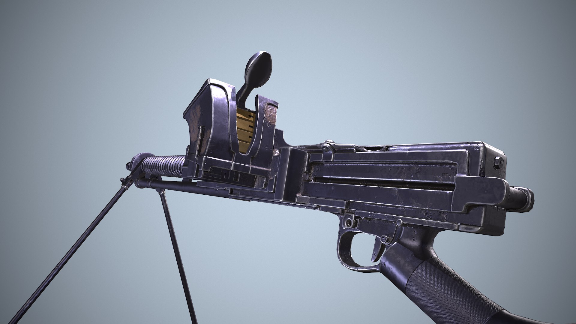 3D Type 11 Japanese Light Machine Gun Model - TurboSquid 1900188