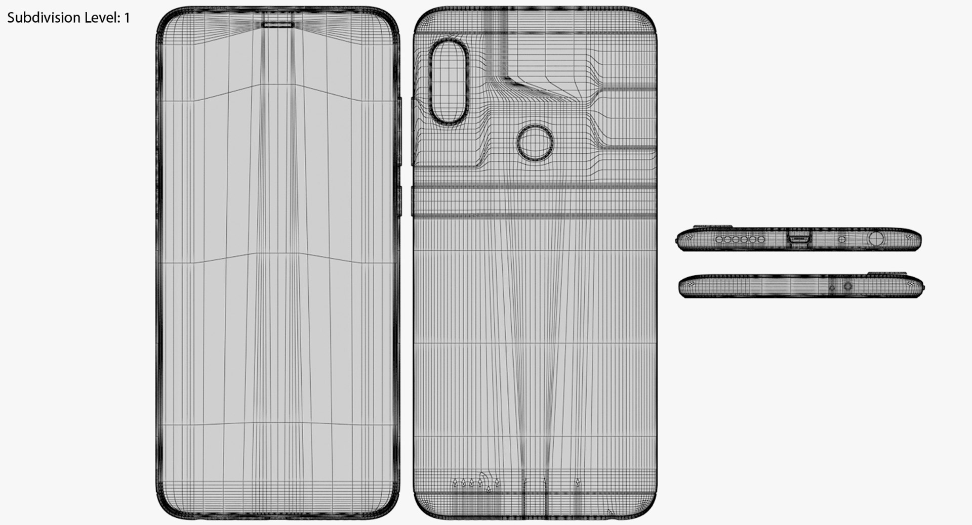 3D Realistic Xiaomi Redmi Note Model - TurboSquid 1257850