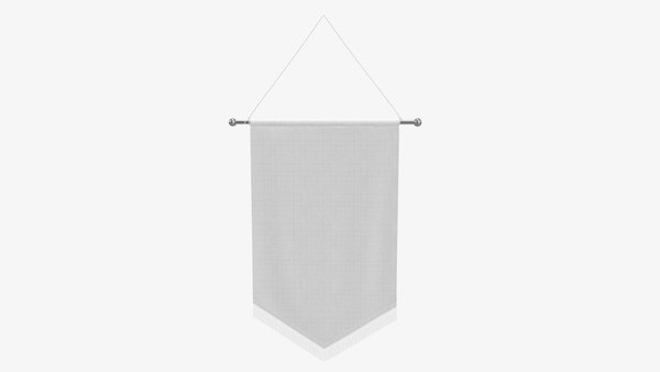 Medium wall pennant model - TurboSquid 1698708