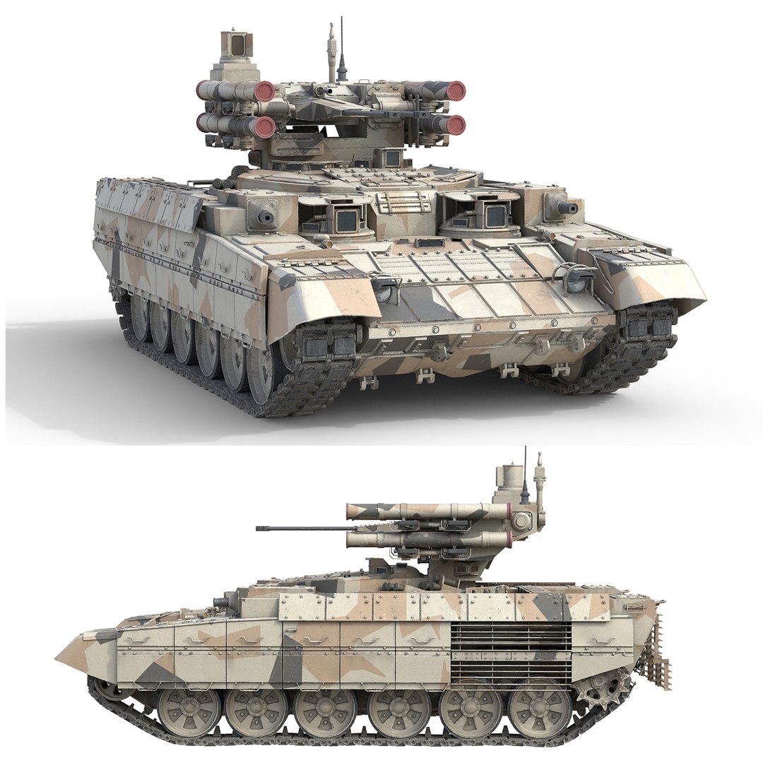 3D BMPT Terminator Tank Support Fighting Vehicle Model - TurboSquid 2342325