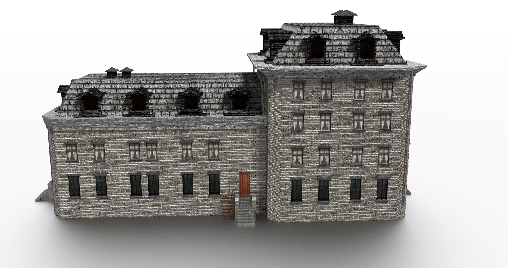 Buildings pack asylums model - TurboSquid 1223699