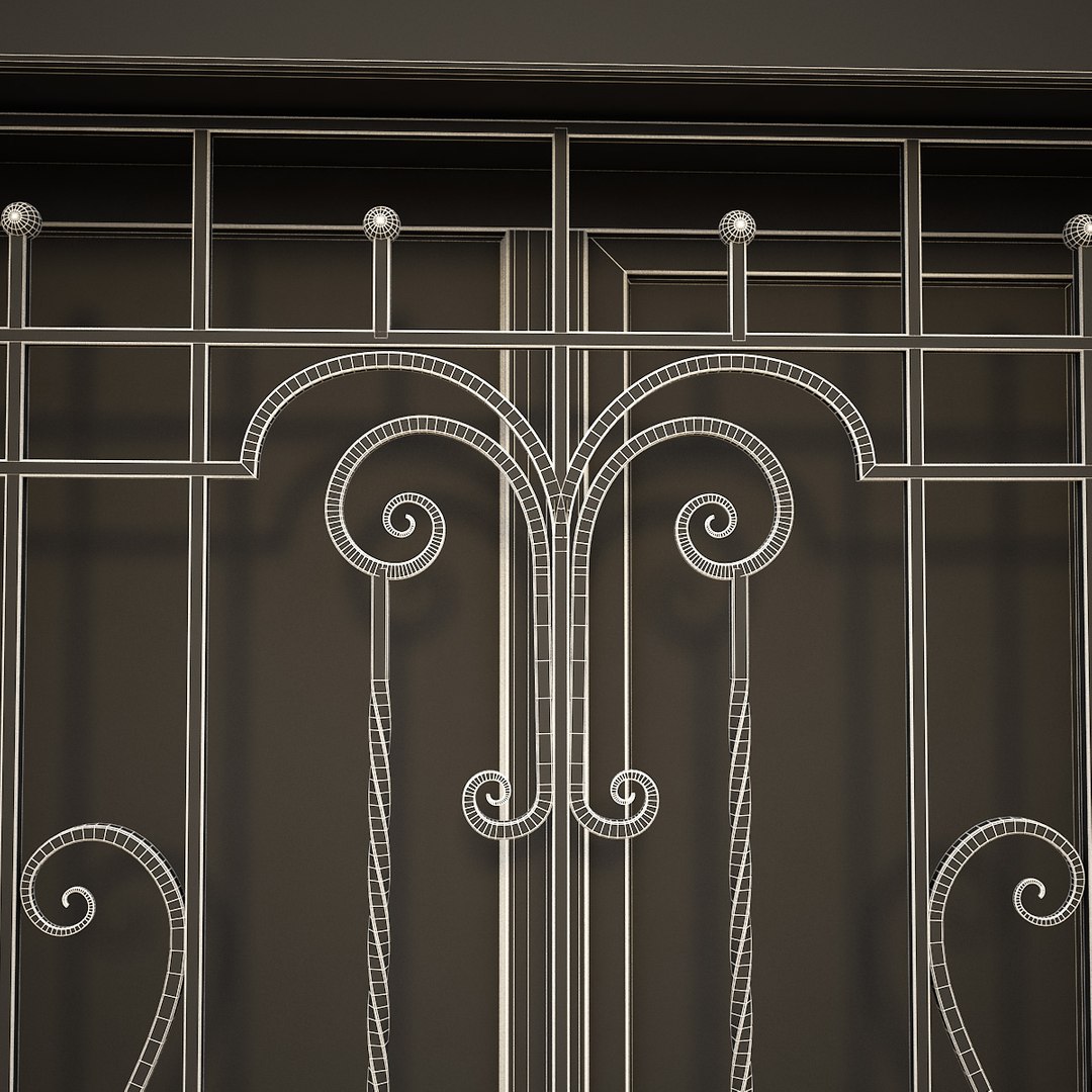 Windows Security Bars 3d Model