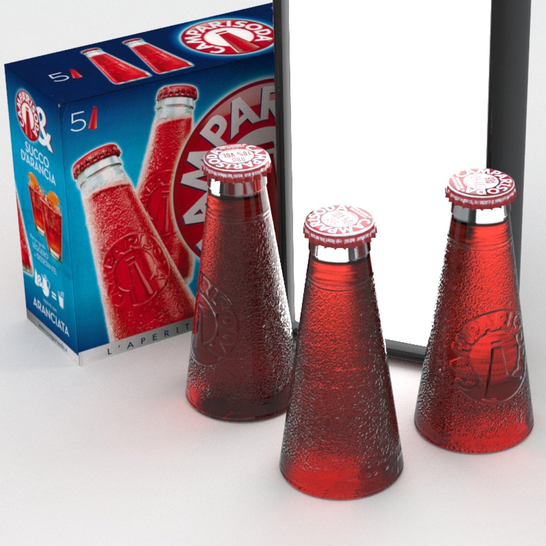 Campari Soda Bottle 2017 Model - TurboSquid 1201534
