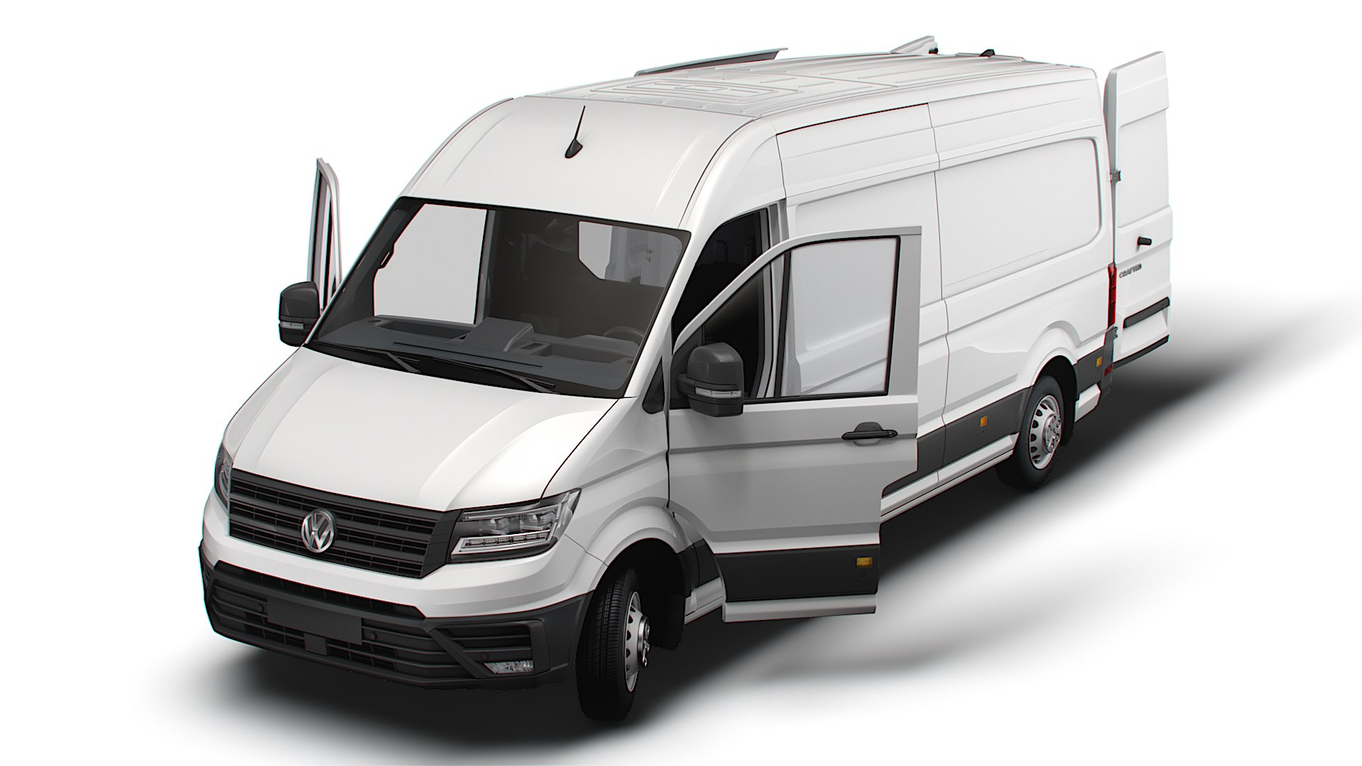 VW Crafter Panel Van L3H2 HQ Interior 2023 Model - TurboSquid 2136117