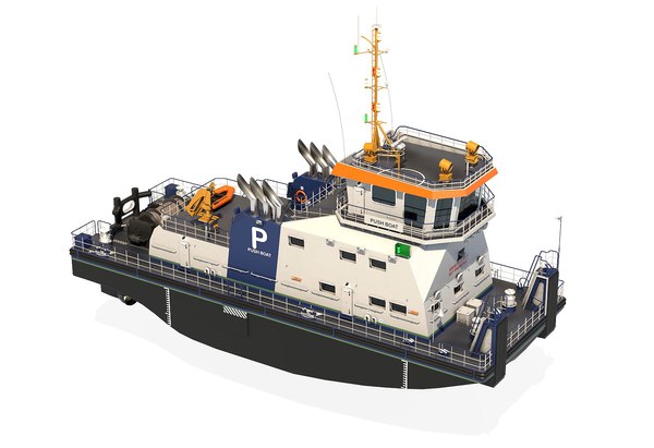 modelo 3d Barco de empuje 28m - TurboSquid 1785815