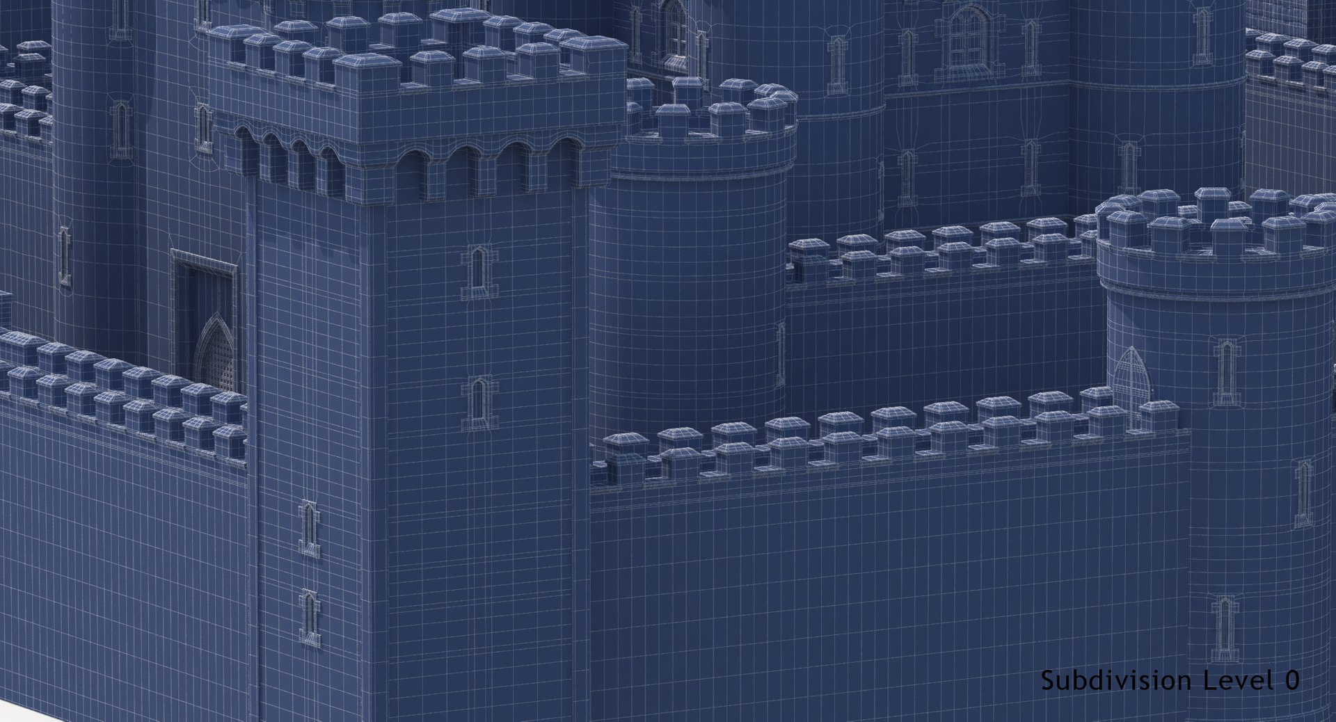 castle generic 3d max