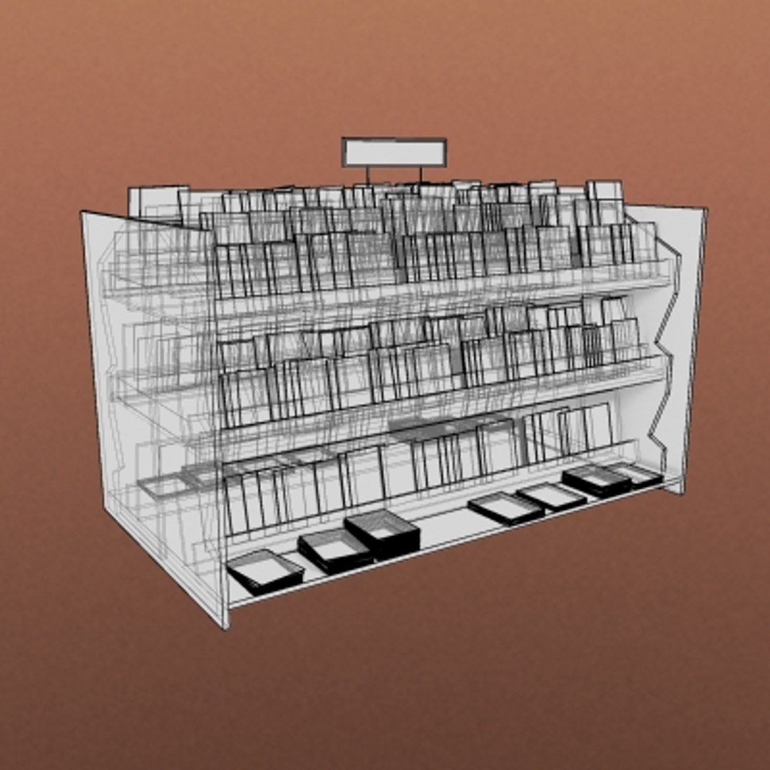Magazine Rack 3d Max