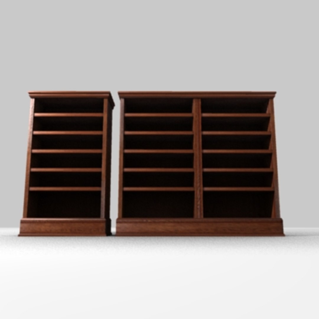 Medieval Library Set Bookcases Blend