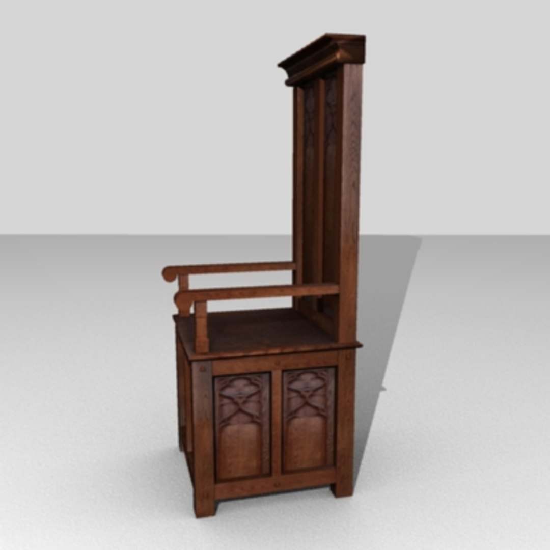 Medieval Library Set Bookcases Blend
