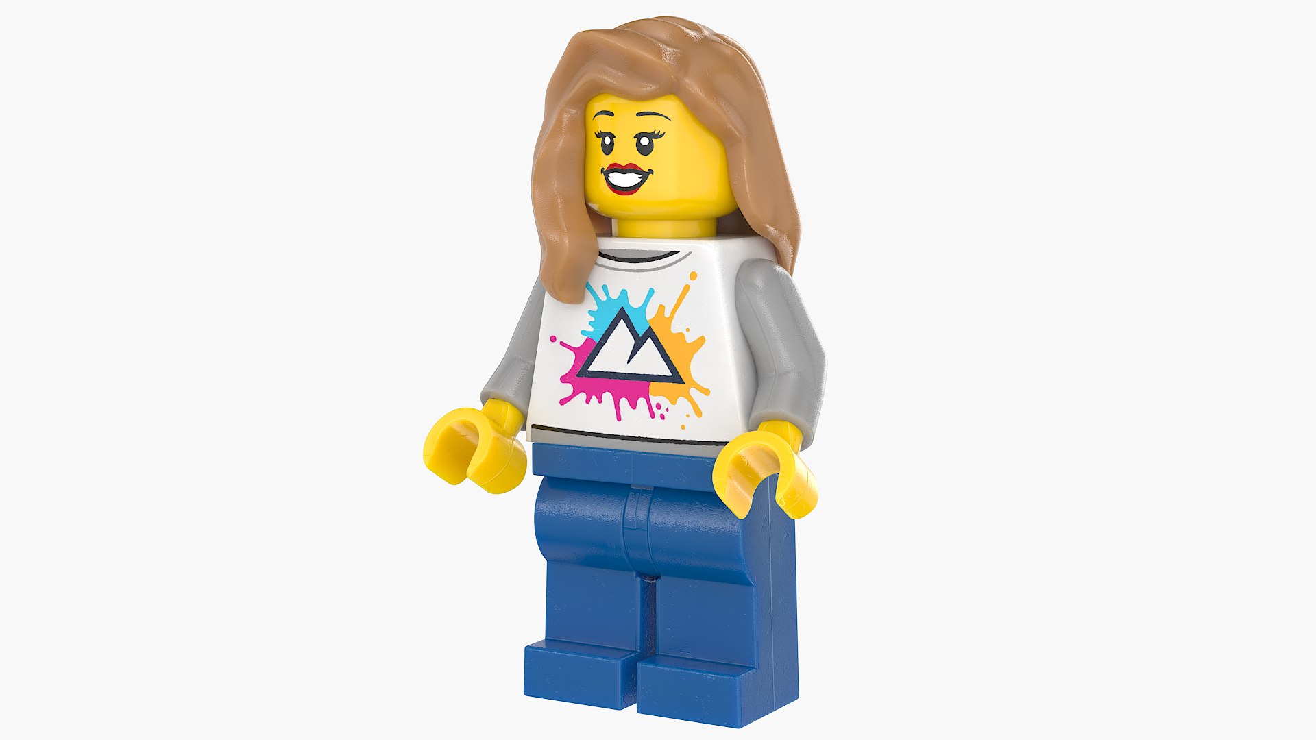 Lego Minifig Female 1 3D Model - TurboSquid 2200674